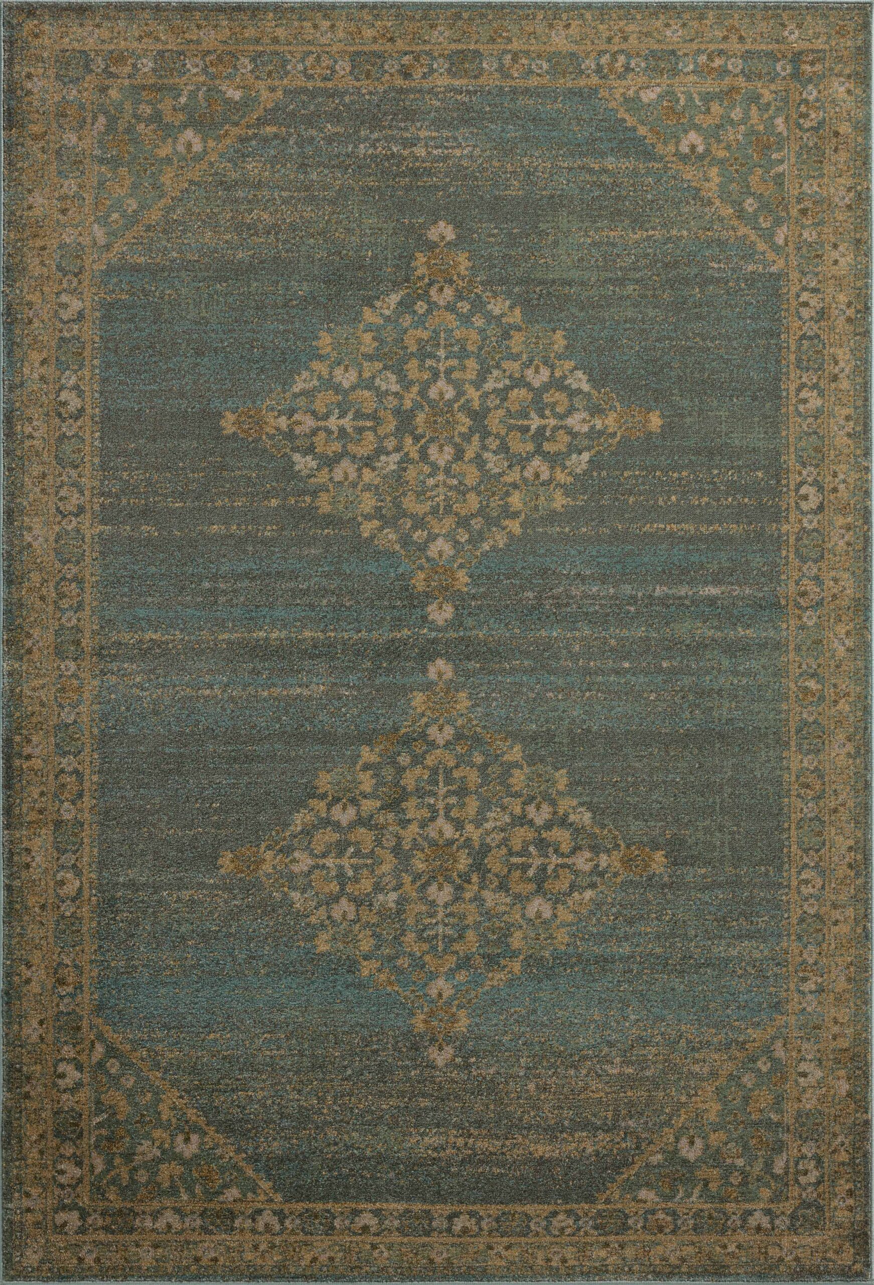 Mona Collection MOA-04 Aqua / Wheat - JDOUGLAS
